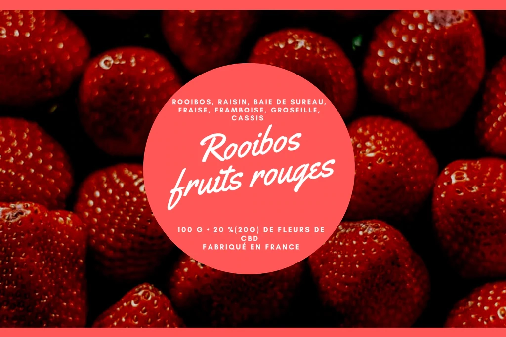 ROOIBOS BIO Fruits Rouges au CBD 20% – 100 Grammes – L'Horizen – CBD Shop